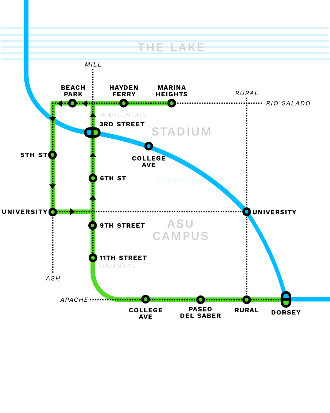 Tempe Streetcar Map – Tempe YIMBY